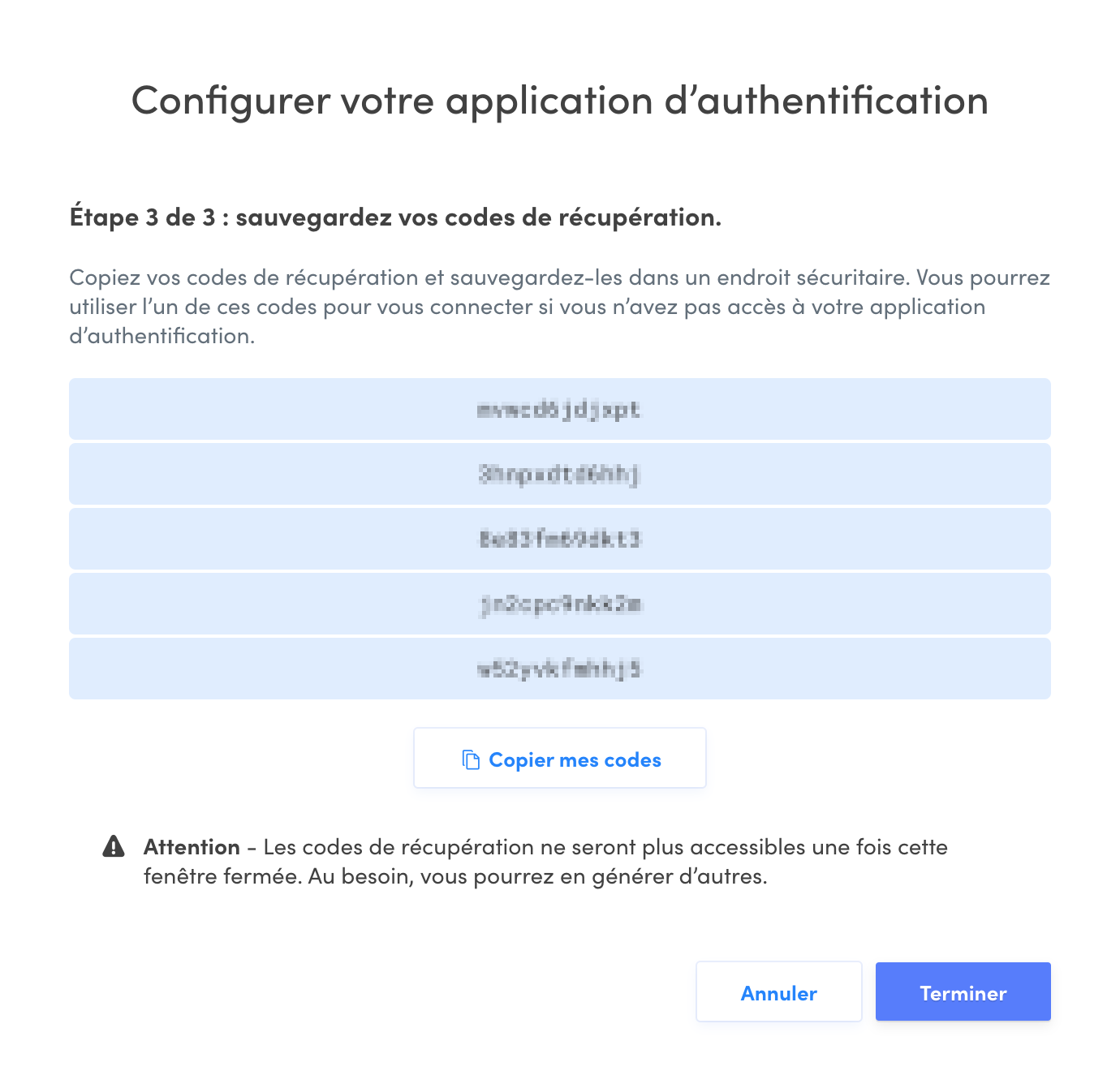 Sécurité du compte | Guide d’utilisation de l’Espace client